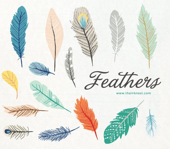 CLIP ART Feathers for commercial and personal use