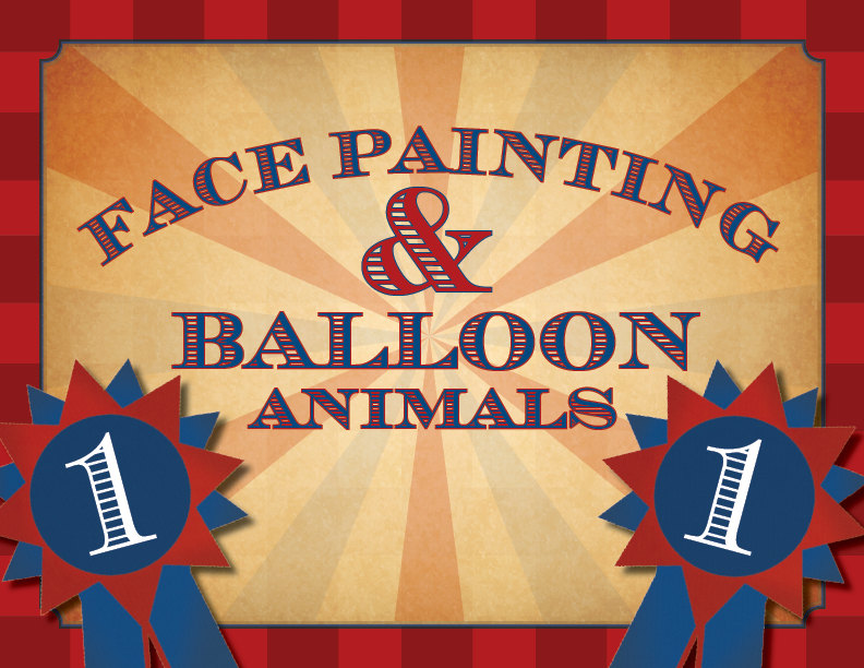 DIY Printable Vintage County Fair Game Sign