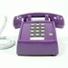 Vintage telephone plum purple push button phone