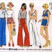 Simplicity 6407 Vintage 70s Misses' Wide-Leg Pants or