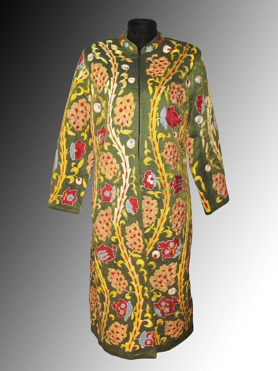 SALE Uzbek national traditional clothes silk by SunSilkFlowers