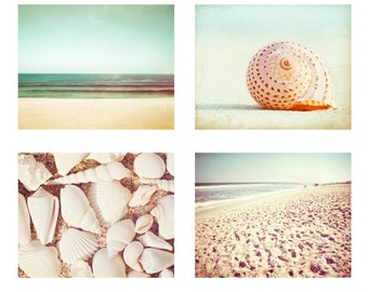 Seashell Photography beach ocean photo aqua blue white sea