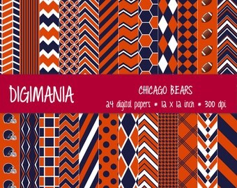 Chicago bears colors | Etsy