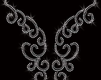 Popular items for swirl rhinestone on Etsy