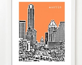 Austin texas poster | Etsy