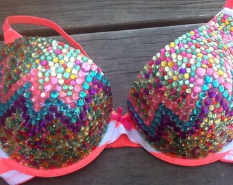 Rhinestone Bra