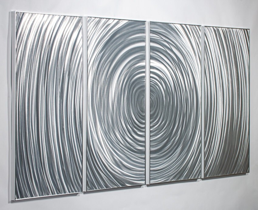 Modern Abstract Painting Metal Wall Art by ModernWallDeco on Etsy