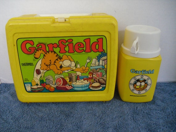 Vintage Garfield Lunch Box And Thermos 1978