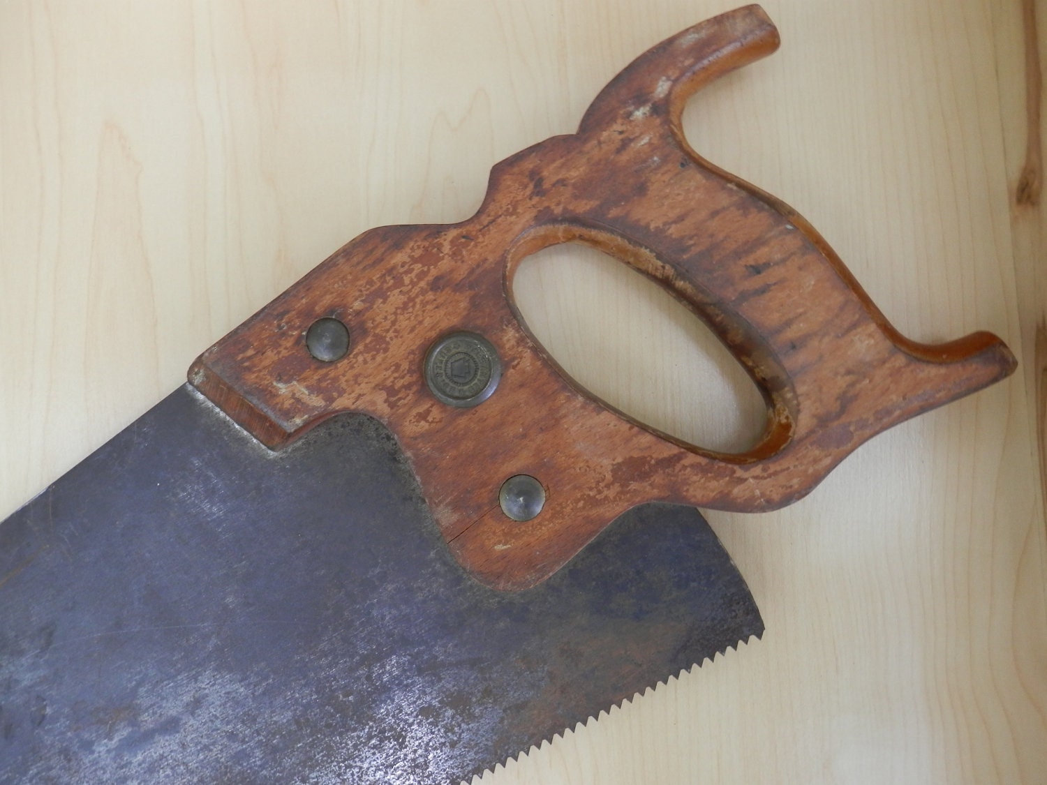 Vintage Hand Saw Disston Warranted Superior Vintage Hand Saw Disston Warranted Superior
