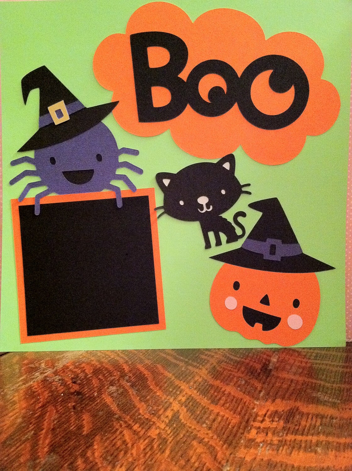 Halloween BOO Pre Made 12 x 12 Double Page by aSavvyScrapbooker