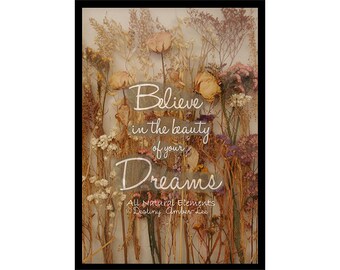 Popular items for dreams quote print on Etsy