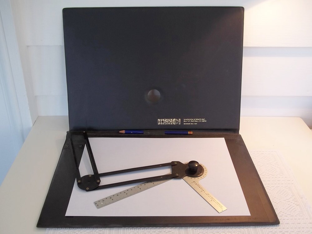 Vintage Draftette Drafting Arm Sketch Kit Tool Markson
