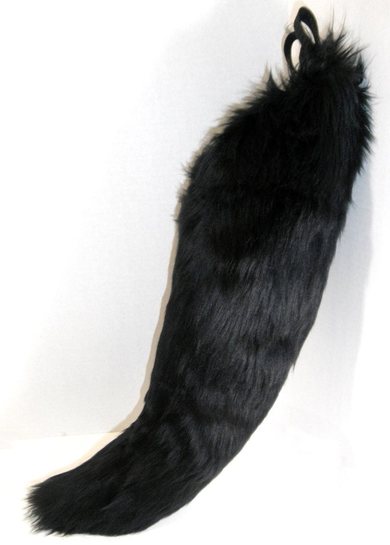 CUSTOM 23in Single Color Wolf Tail Costume Cosplay