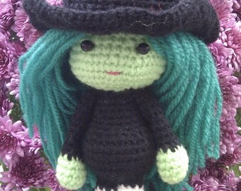 Wicked the musical Elphaba Wicked witch - Wizard of Oz crochet Doll