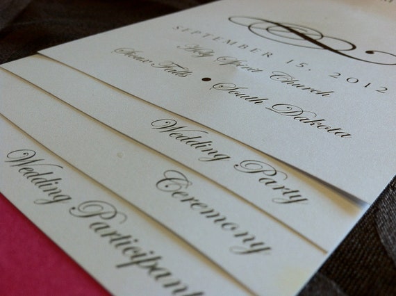 Diy Wedding Scroll Programs - professortracker