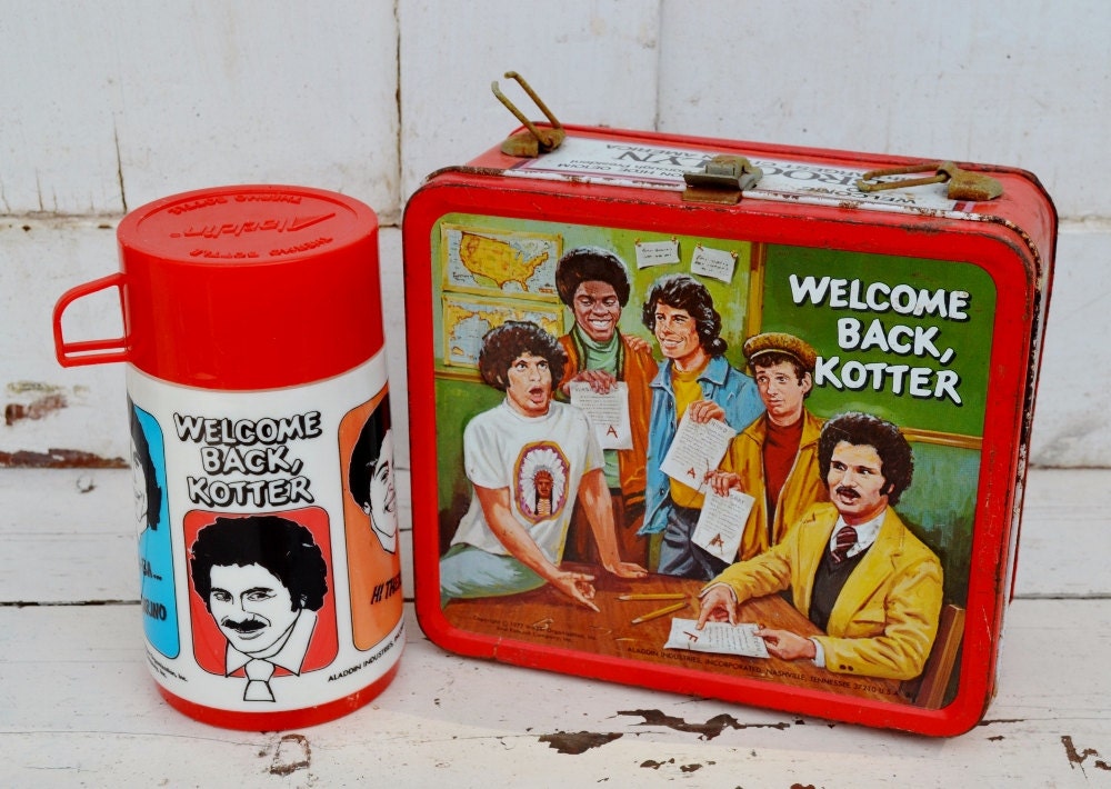 Welcome Back Kotter Metal Lunch Box Plastic Thermos Sweathogs