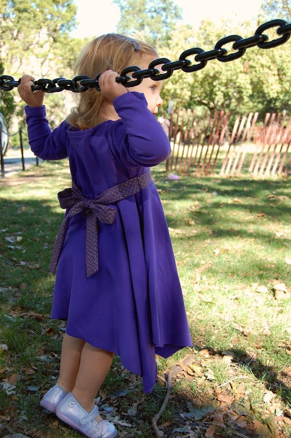 Items similar to On Sale Purple Heart Jersey Dress on Etsy