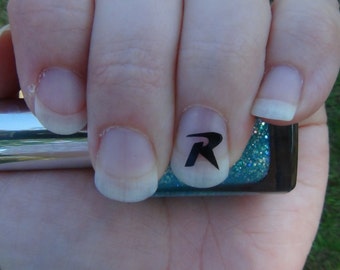 Letter nail decals | Etsy