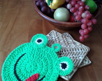 Unique frog pot holders related items | Etsy