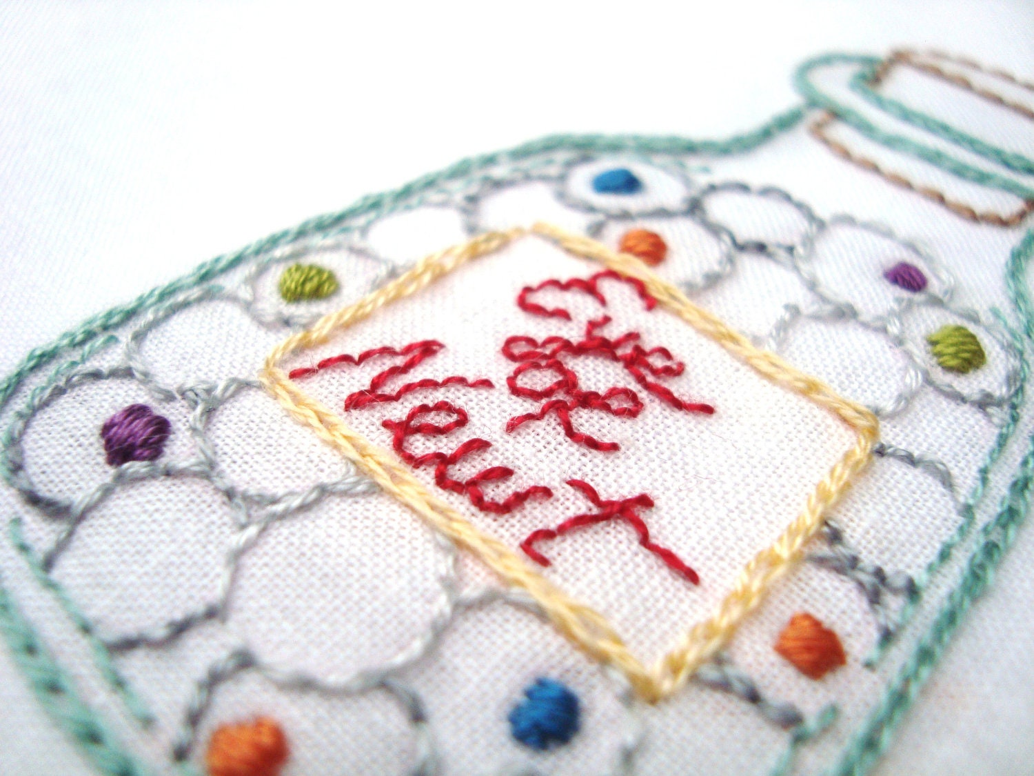 Witch's Eye of Newt Potion Bottle Halloween Hand by houseofwhimsy