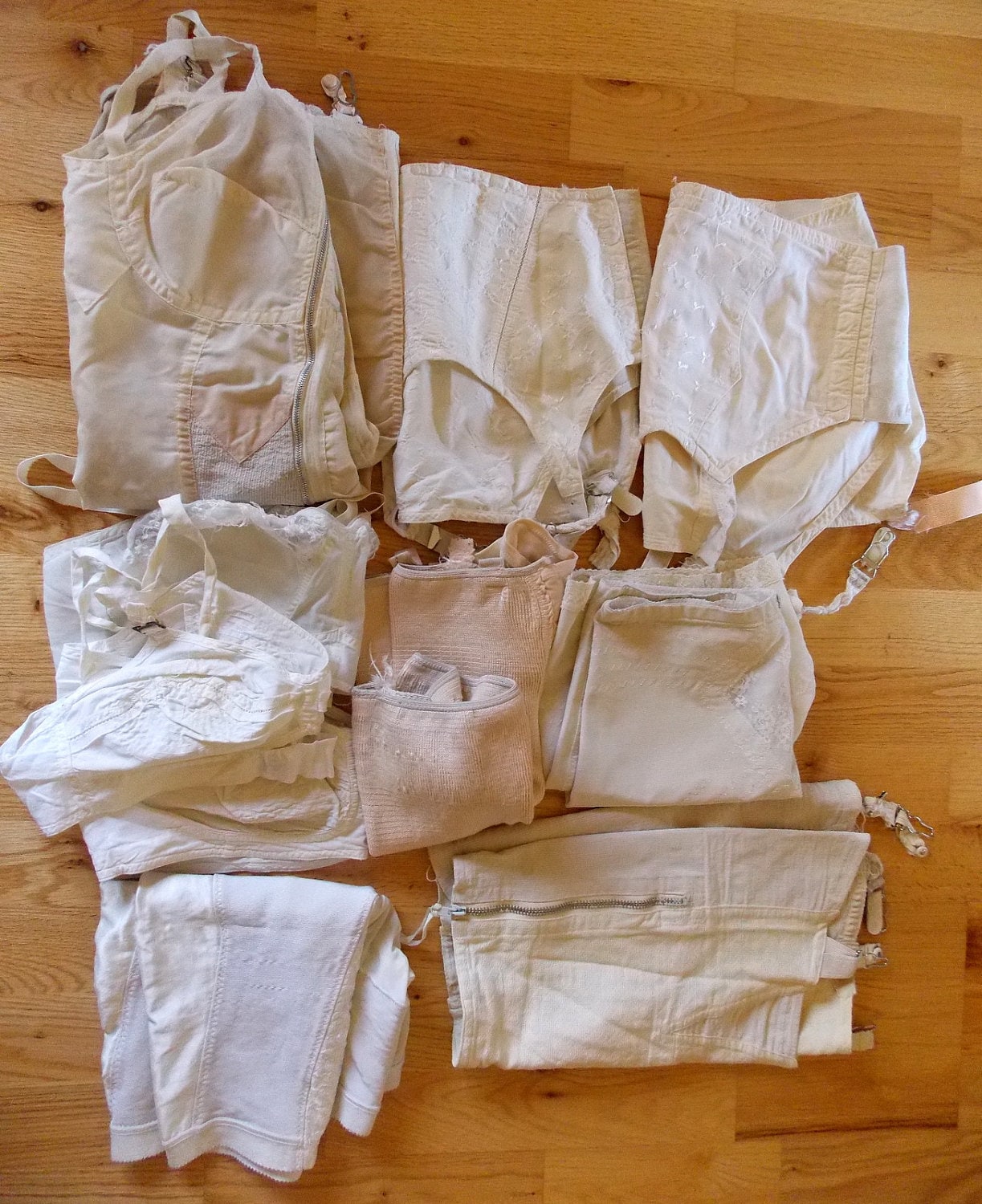 Vintage lot of 10 intimates garter girdle foundations bras
