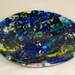 Blue Boiled Fused Glass Bowl