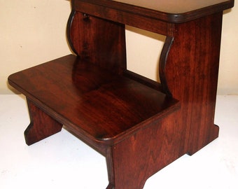 BIG BOY - Wood Step Stool - Mahogany