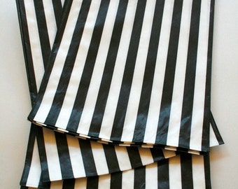 Striped paper bag | Etsy