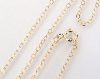 27 Inch Gold Filled Round Cable Chain Twisted 3.5mm by MadeOfMetal