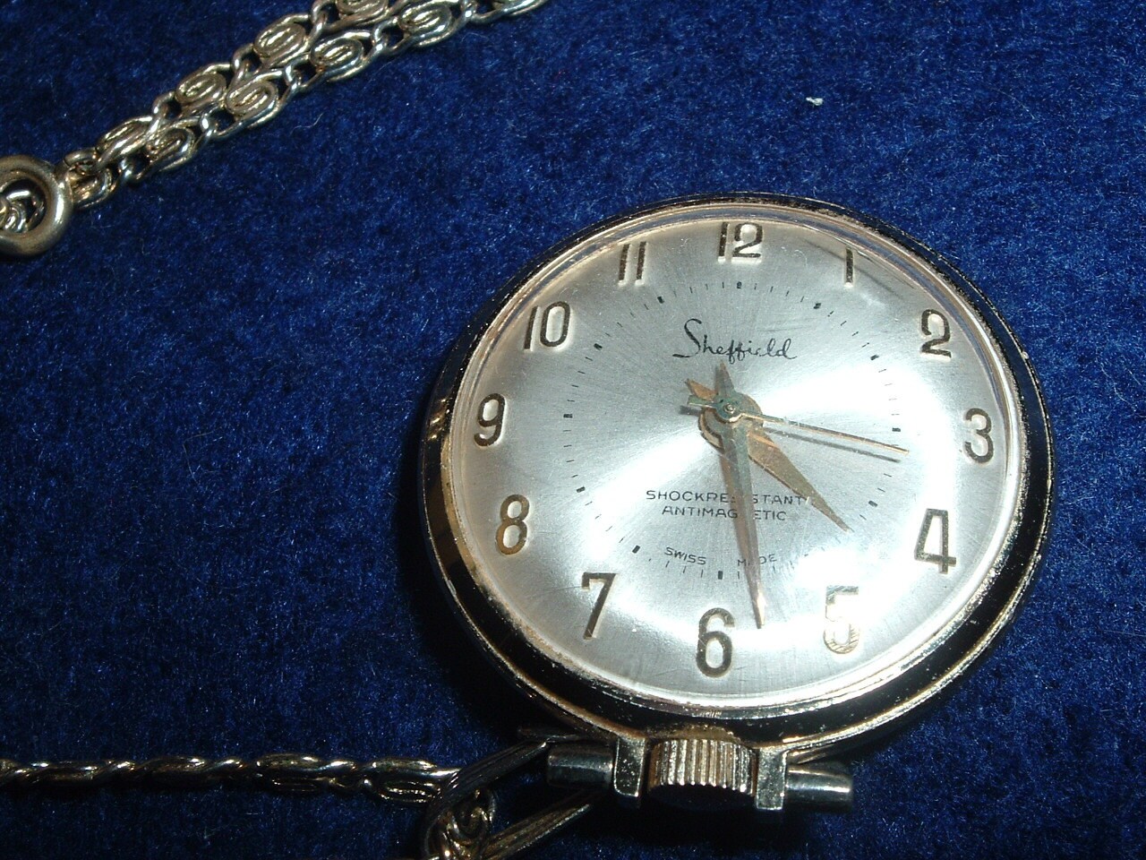 Vintage Sheffield Goldtone Pendant Watch by OldeTimeTreasures