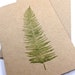 Fern Note Cards Woodland Blank Stationery Kraft Paper