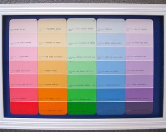 Paint chip gifts | Etsy