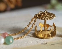 Popular items for carousel necklace on Etsy