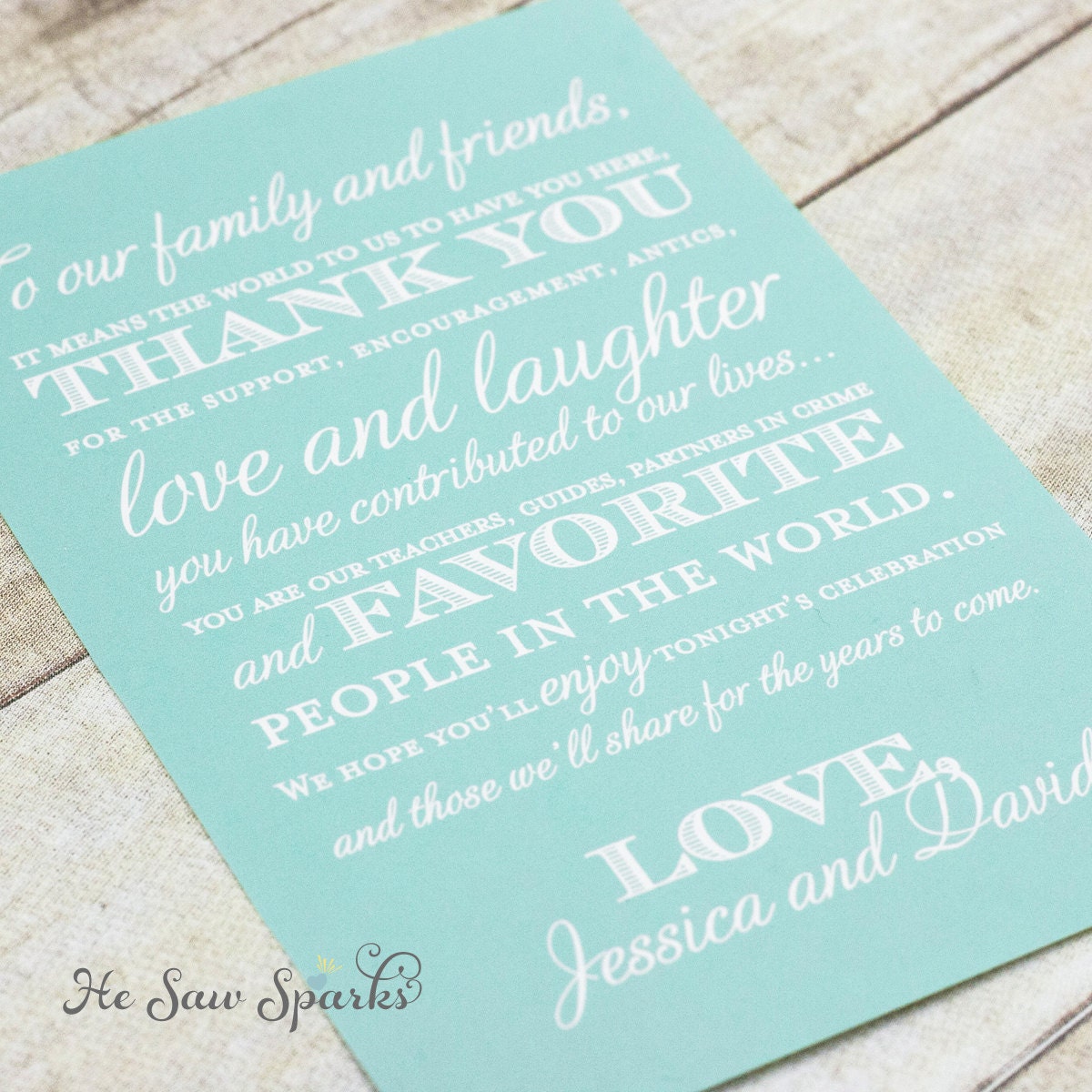 Printable Thank You Family and Friends