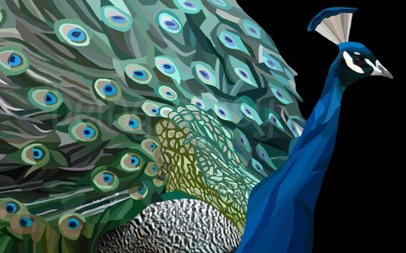 Items Similar To Peacock On Etsy
