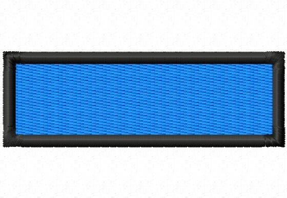 Rectangle with Border Fill Stitch Machine by LilliPadGifts