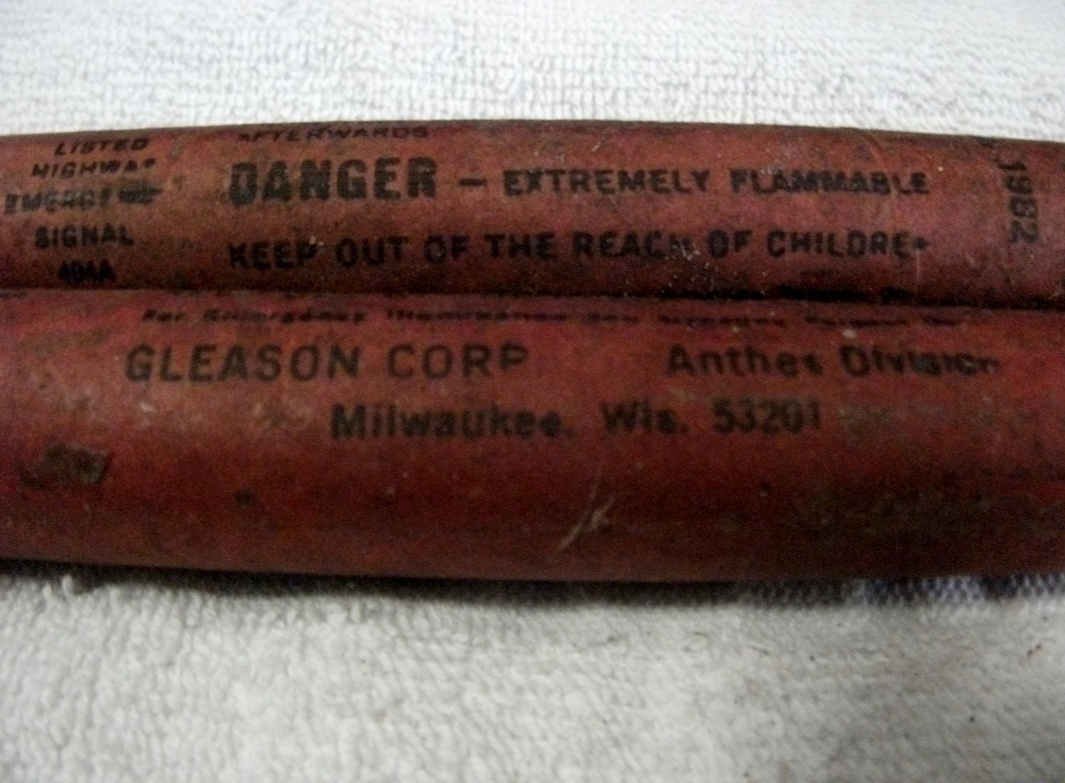 Vintage Red Rail Road Flares or Signal Flares Two For ONLY 6