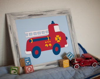 Popular items for firetruck nursery on Etsy
