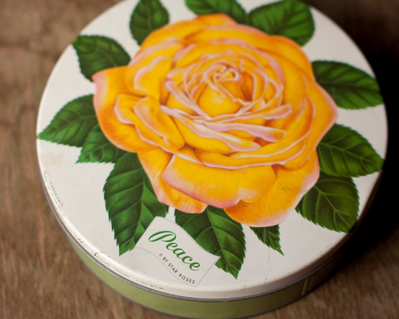Pretty Tin with Rose on lid – Haute Juice