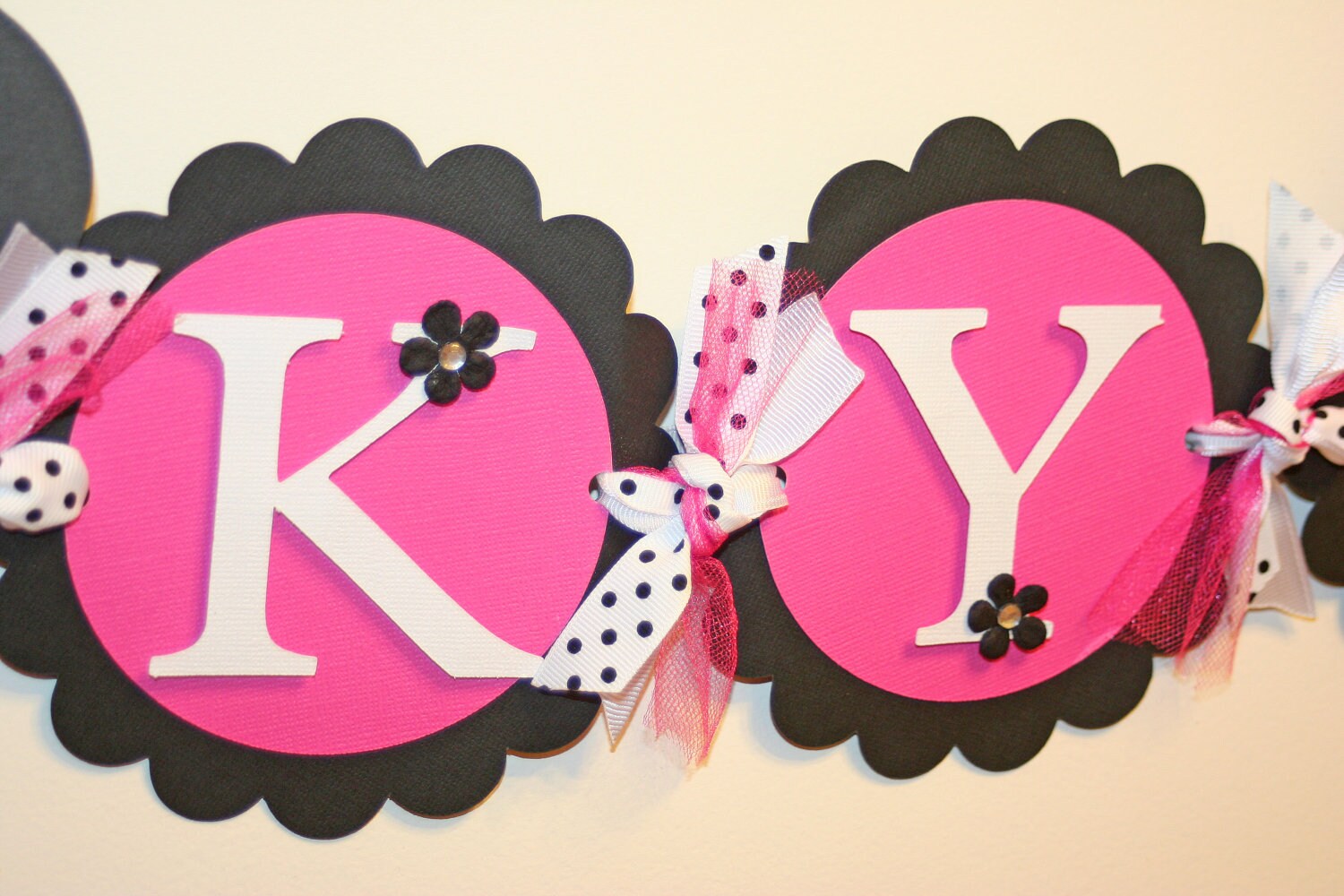 Deluxe Minnie Mouse Name Banner Pink Minnie Birthday Paper