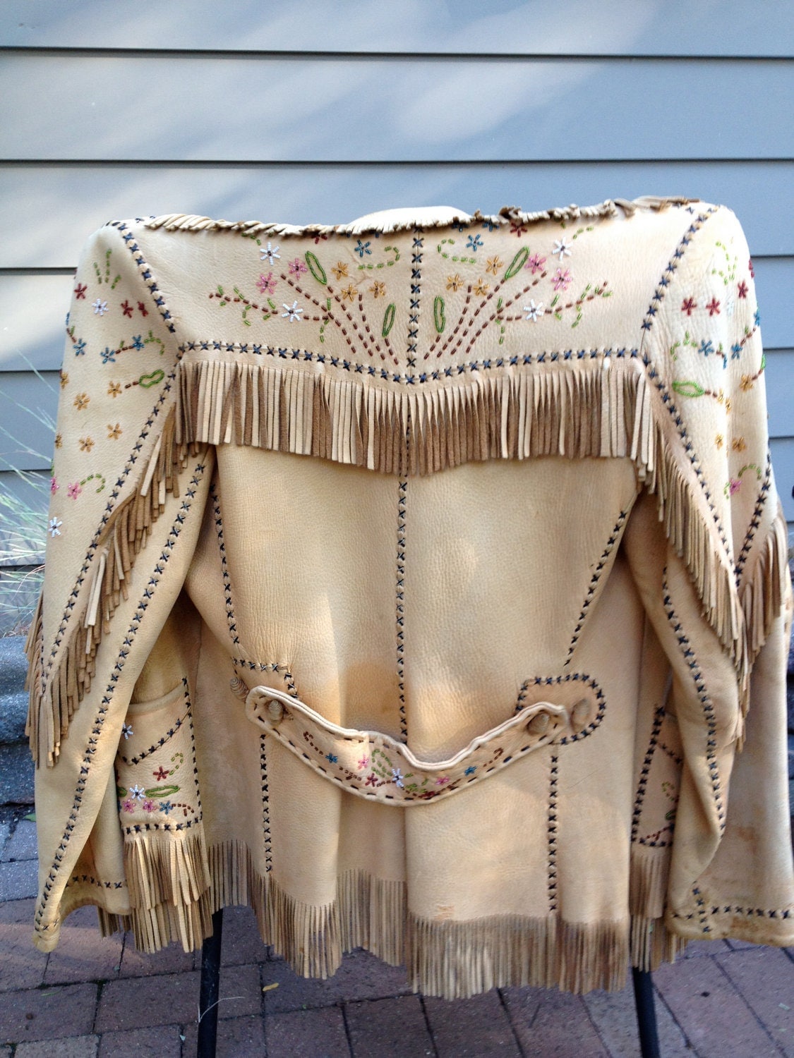 Vintage Nez Perce // Native American Leather Beaded Jacket