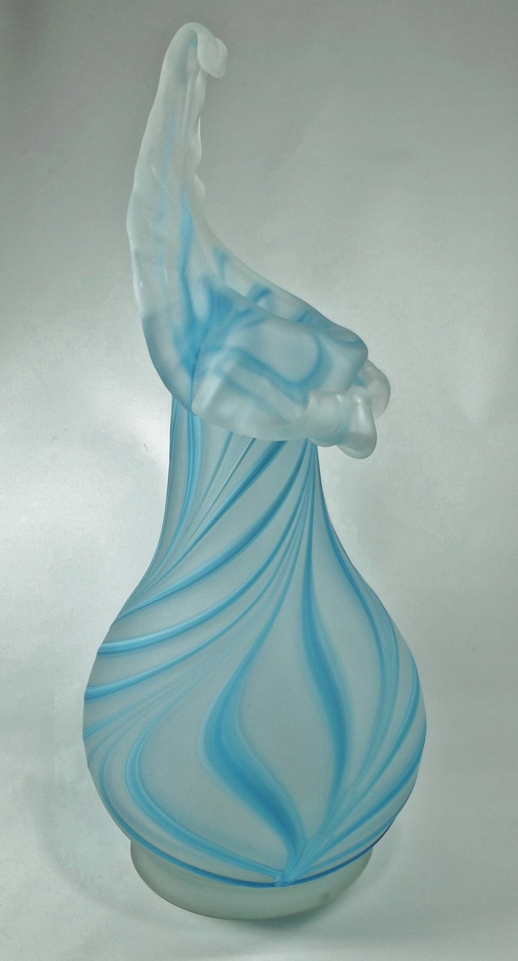 Baijan Glass Vase By Essie Zareh One Of A Kind by DecadesEmporium