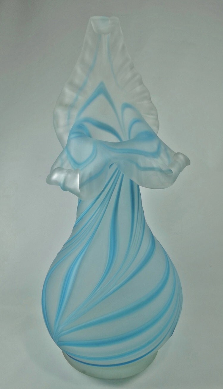 Baijan Glass Vase By Essie Zareh One Of A Kind by DecadesEmporium