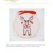 christmas reindeer hand embroidery pattern