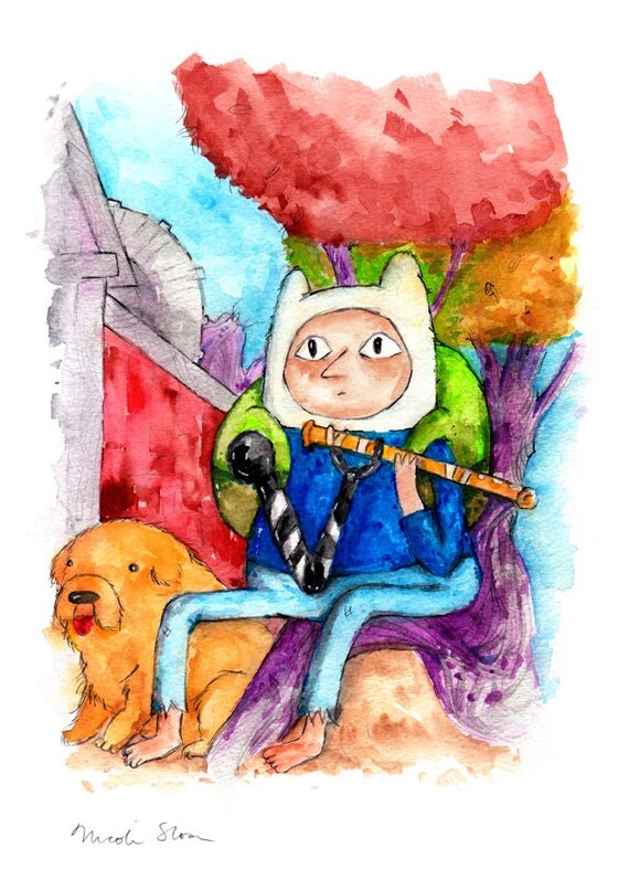 Items similar to Farmworld FInn and Jake No. 2, 8.5x11 inch inkjet ...