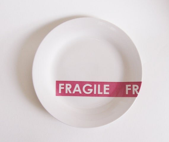 Items similar to Fragile Plate on Etsy
