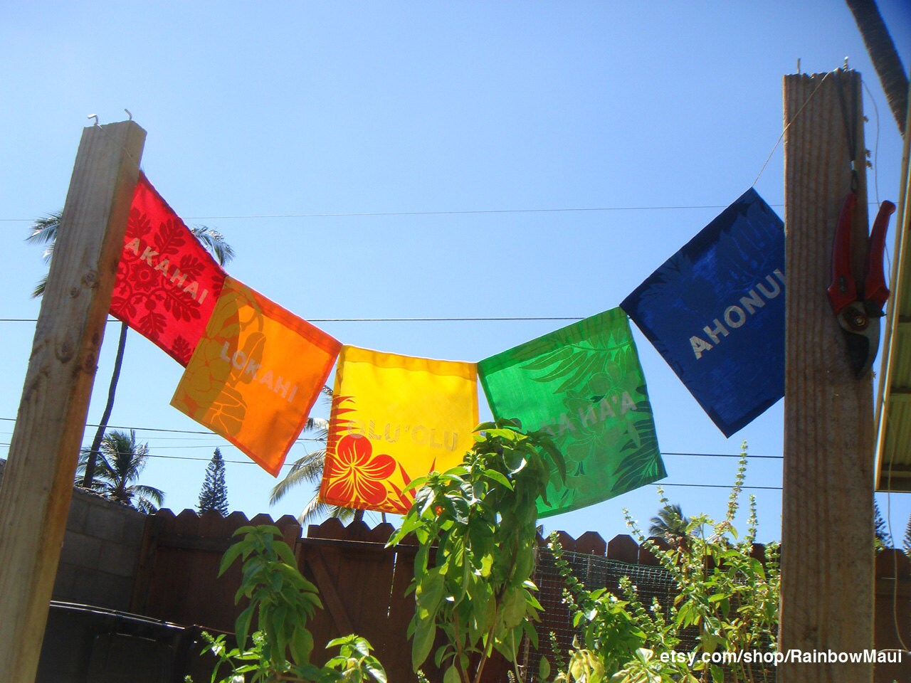 ALOHA Rainbow Prayer Flag meaning of ALOHA A is by RainbowMaui