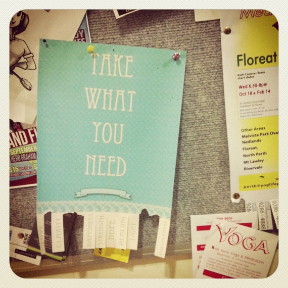 Take What You Need Poster Print Revolution