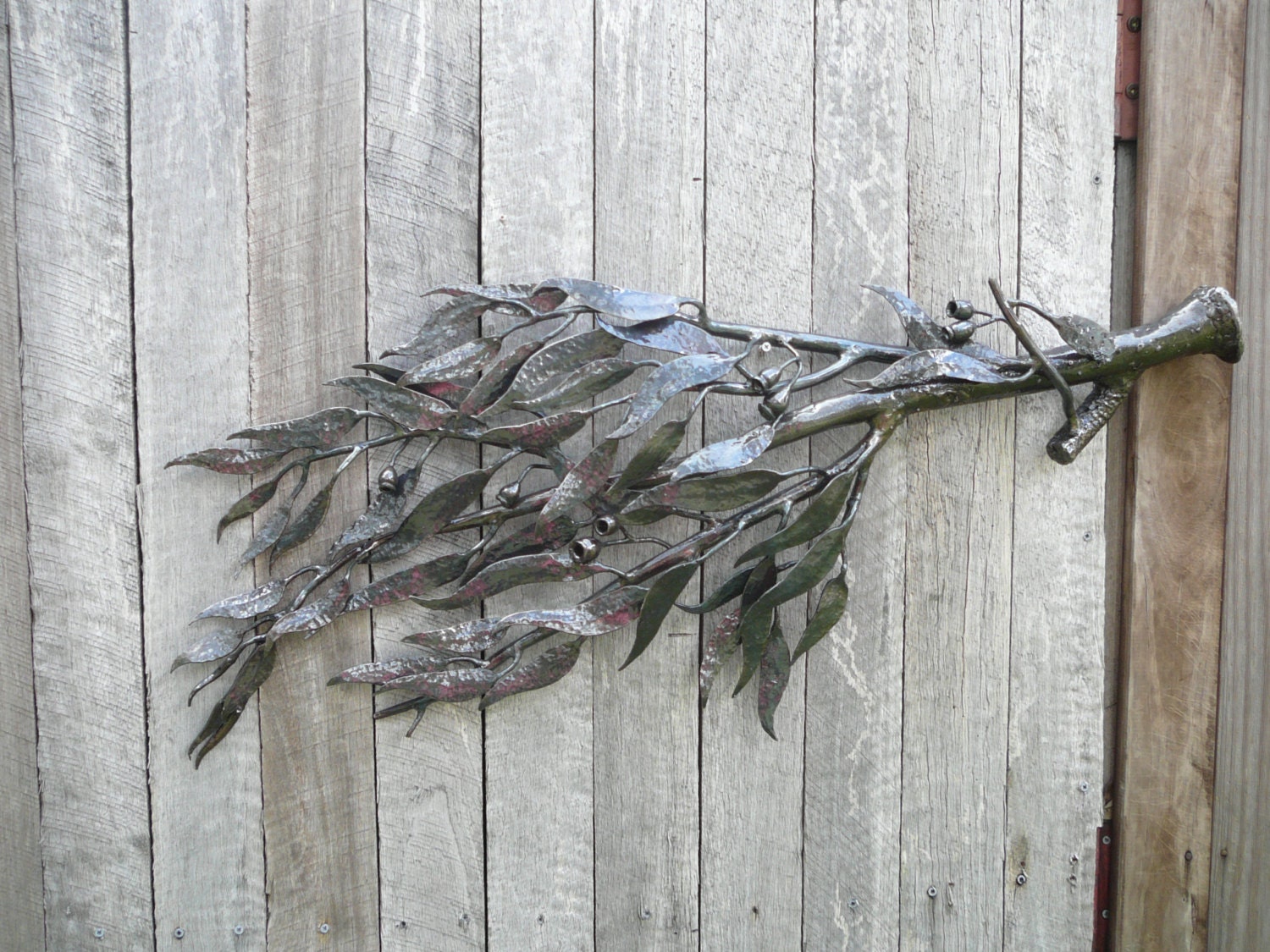 Wrought Iron Gum Tree Branch by Industriana on Etsy
