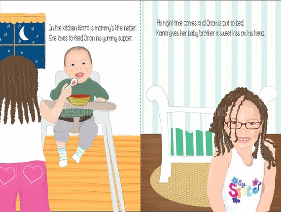 Big sister book Big Brother Little Sister book Personalized